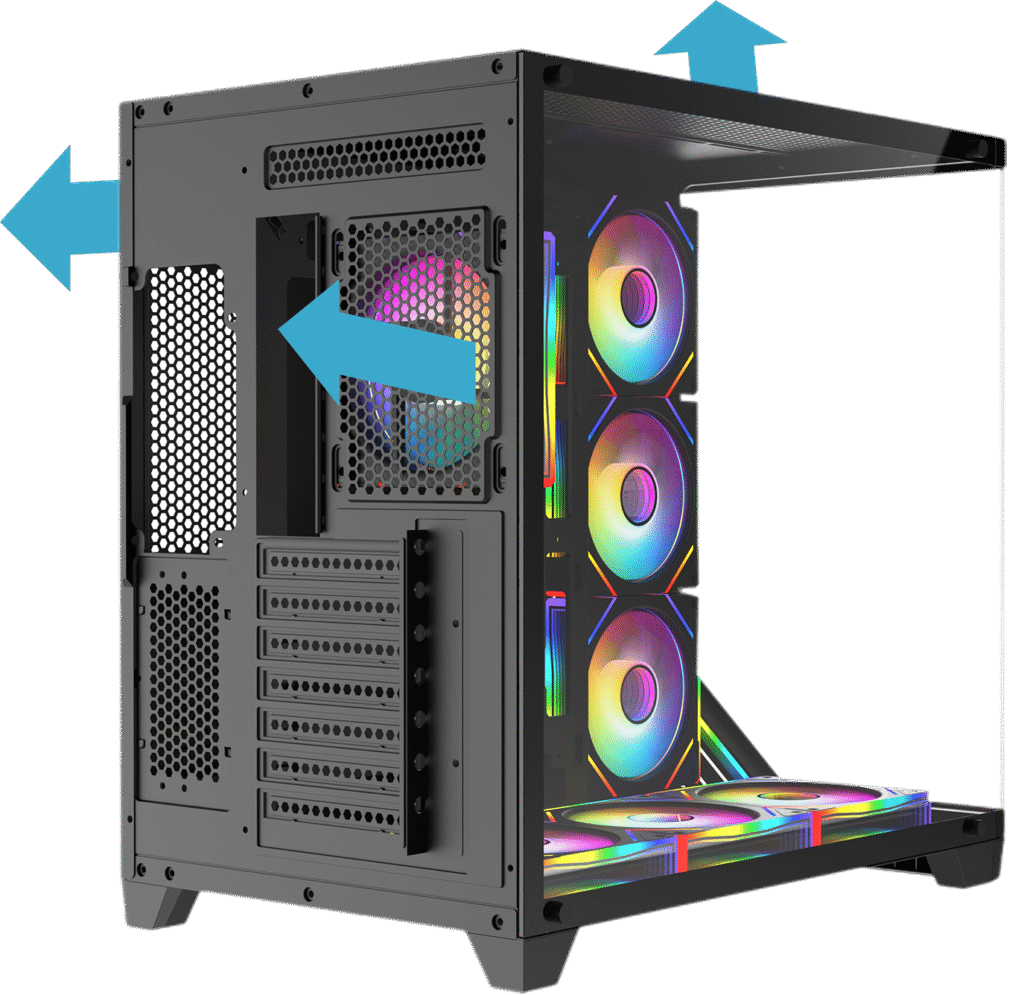 F3 PC Case – Sleek Design with Superior Cooling Support